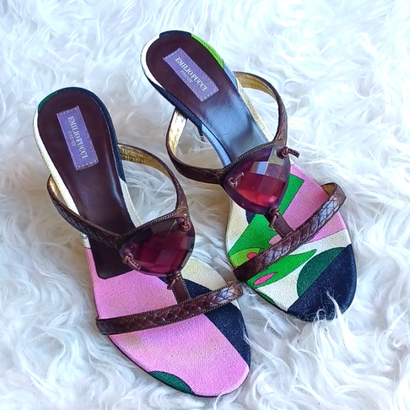 Emilio Pucci | Shoes | Emilio Pucci Firenze Heels | Poshmark